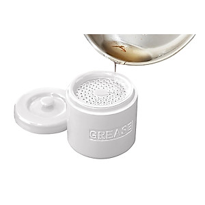 Fox Run 6238 Porcelain Grease Container, White