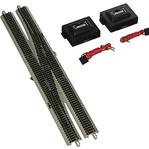 Bachmann Industries E-Z Track 6 Single Crossover Turnout - Right (1/card) N Scale