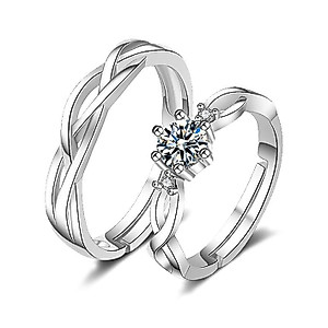 HONYAT Valentine's Day Ring Proposal Engagement Wedding Ring S925 Diamond Ring Gift