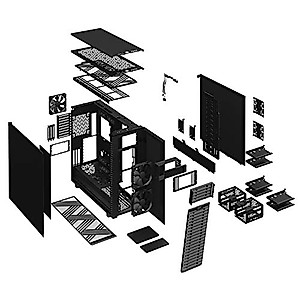 Fractal Design Define 7 XL Black Solid Brushed Aluminum/Steel E-ATX Silent Modular Full Tower Computer Case