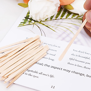 1200Pcs Eyebrow Wax Sticks Wood Waxing Sticks Wax Spatula Applicator for Body Hair Eyebrow Lip Nose Brow Removal