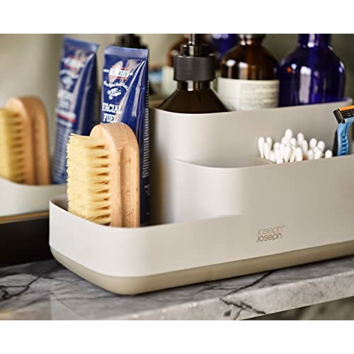 Joseph Joseph EasyStore - Bathroom Storage Caddy Organiser for bathroom accessories - Ecru