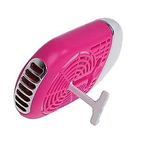 ThreeH Portable Mini Personal Fan Handheld USB Rechargeable Bladeless Air Conditioner Mute Electric Built-in Li-ion Battery Powered Desk Cooling Fan H-F015Pink