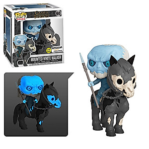 Funko Pop! Rides: Game of Thrones – Glow in The Dark White Walker and Horse Vinyl Figure, Amazon Exclusive