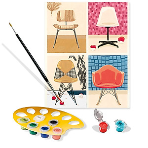 Ravensburger CreArt Eames Take a Seat Paint by Numbers Kit for Adults - Painting Arts and Crafts for Ages 12 and Up