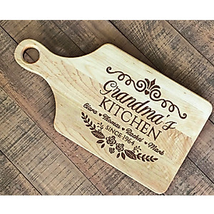 Personalized Cutting Board For Mom Custom Cutting Board Mothers Day Chopping Board Paddle Wood Engraved