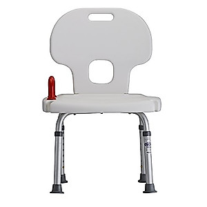 NOVA Medical Bath Seat with Back & Red Safety Handle