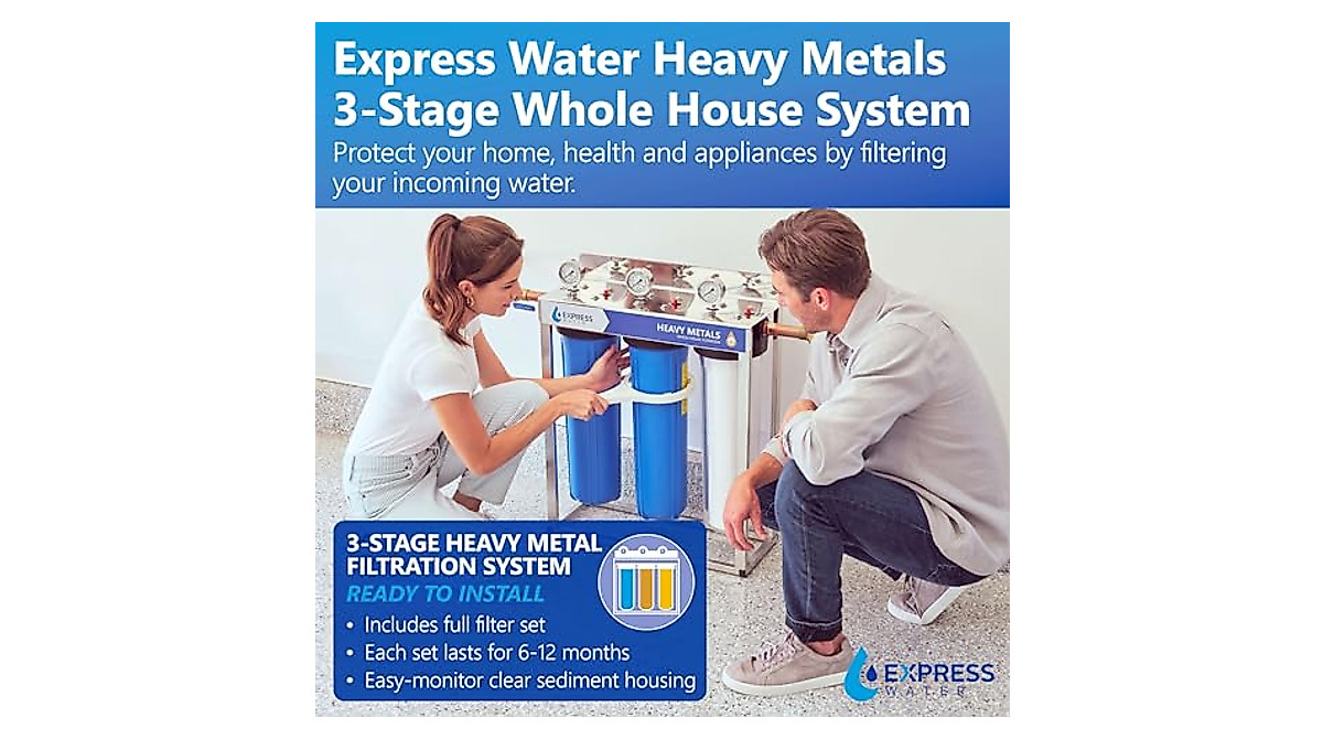 Express Water 3-Stage Whole House Filter - Clean Water