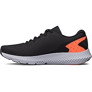 Under Armour Men's Charged Rogue 3, (100) Jet Gray/Black/Panic Orange, 10.5