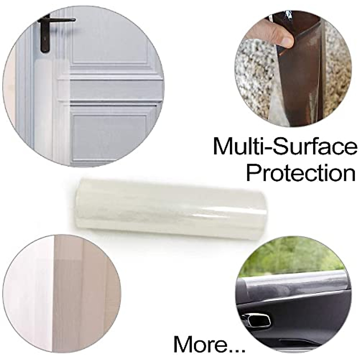 Door Scratch Protector, Protect Your Door, Furniture and Wall with Clear Premium Heavy Duty Door Cover Scratch Shield, Large Vinyl Door Guard for Dog Scratching