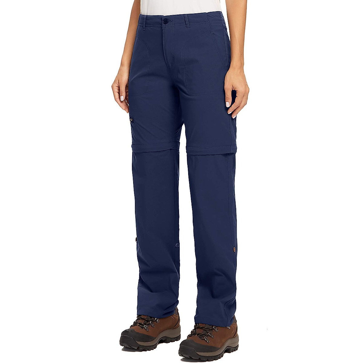 Women's Hiking Pants Convertible Lightweight Quick Dry Outdoor Travel Camping Safari Pants,2192,Blue,2