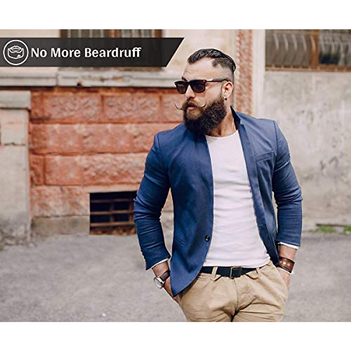 Naturenics Premium Beard Grooming Kit for Men - 100% Organic Unscented Beard Oil, Beard Balm Butter Wax, Beard Brush, Beard Comb, Beard Scissors for Beard & Mustache-with Bamboo Box & eBook