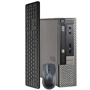 Dell OptiPlex 990 Ultra Small USFF Computer Desktop PC (Intel Core i5 Processor, 8GB Ram, 500GB Hard Drive, Wireless Keyboard & Mouse, WiFi & Bluetooth, New 1080p Webcam, Win 10 (Renewed)