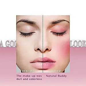 NewBang Cream Blush Stick for Cheeks Makeup,Waterproof Blush Face Stick Multi-Use Lip and Cheek Tint,Matte Finish Lightweight Easy to Blend Natural Cream Blusher Makeup for All Skin Tones- Pink