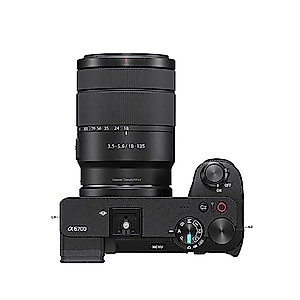 Sony Alpha 6700 – APS-C Interchangeable Lens Camera with 24.1 MP Sensor, 4K Video, AI-Based Subject Recognition, Log Shooting, LUT Handling and Vlog Friendly Functions and 18-135mm Zoom Lens