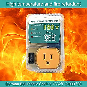 Heavy Duty 20-Amp 2400-Watt Appliance Surge Protector Smart Plug with Outlet Saver Power Cord