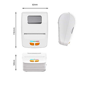 SLNFXC 58mm Mini Wireless POS Receipt Printer Bluetooth Printer 2" Mobile Thermal Printer Small Business Restaurant Portable to Android