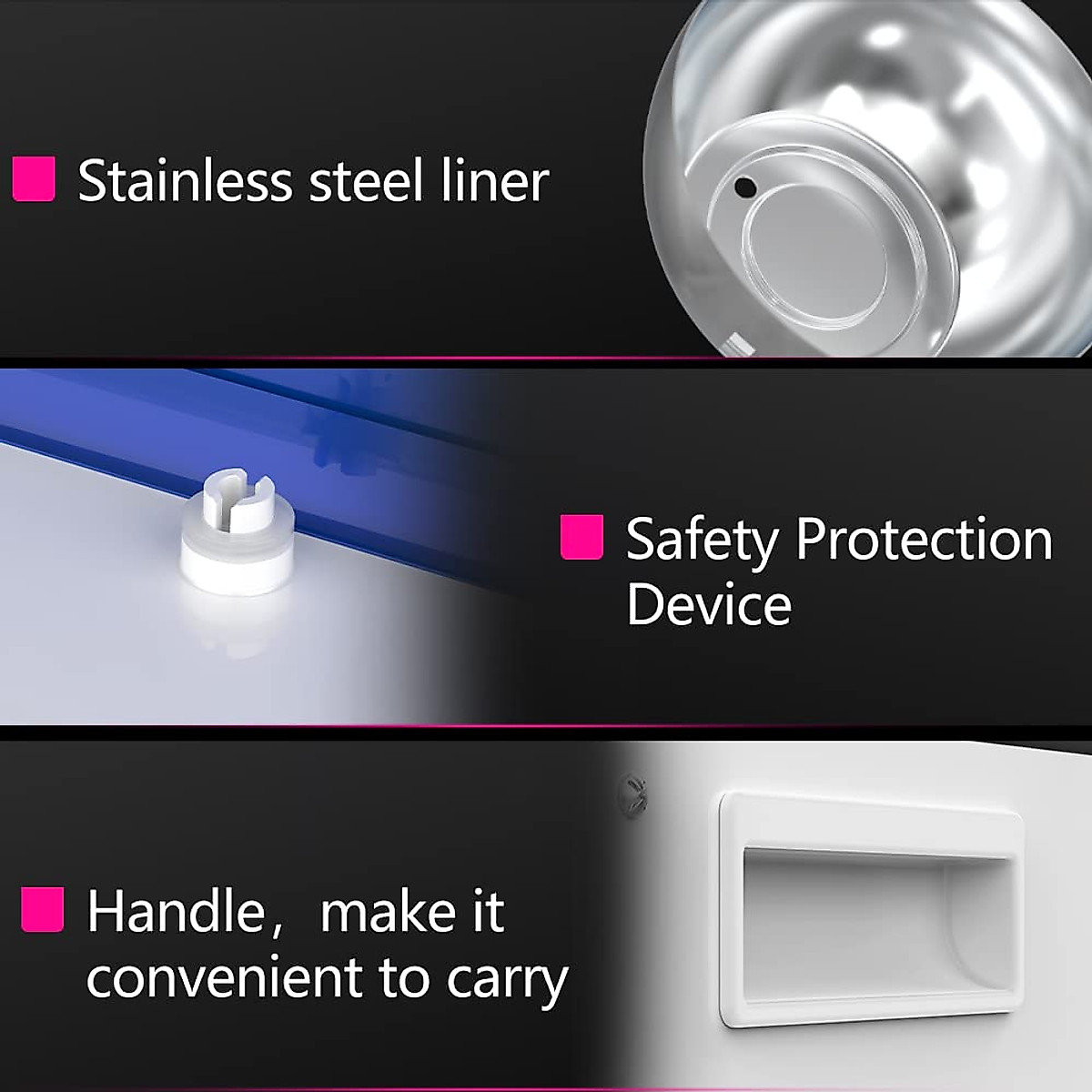 Leconchef Electric Tabletop Ice Crusher Shaver Snow Cone Maker Machine 265lbs/hours for Home&Commercial Use Adjustable Ice Fineness 320 RPM Rotate Speed Strong power