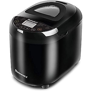 Elite Gourmet EBM-8103B Maxi-Matic Automatic Digital Programmable Bread Maker, 3 Loaf Sizes, 19 Menu Functions, Bake Fresh Bread, Black