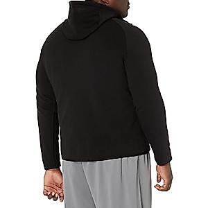 Amazon Essentials Men's Tech Fleece Full-Zip Hooded Sweatshirt, Black, XX-Large