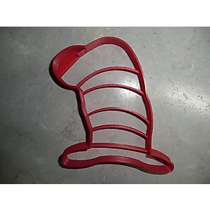INSPIRED BY HAT FROM CAT IN THE HAT THEME CHILDRENS BOOK CARTOON COOKIE CUTTER MADE IN USA PR3429