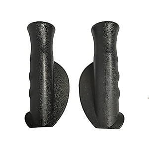 Universal Rollator Hand Grip,Replacement Parts for Rollator and Wheelchair,Universal Hand Grips Anatomical Pair for 4-Wheel rollator (1Pair(Left/Right),Black)