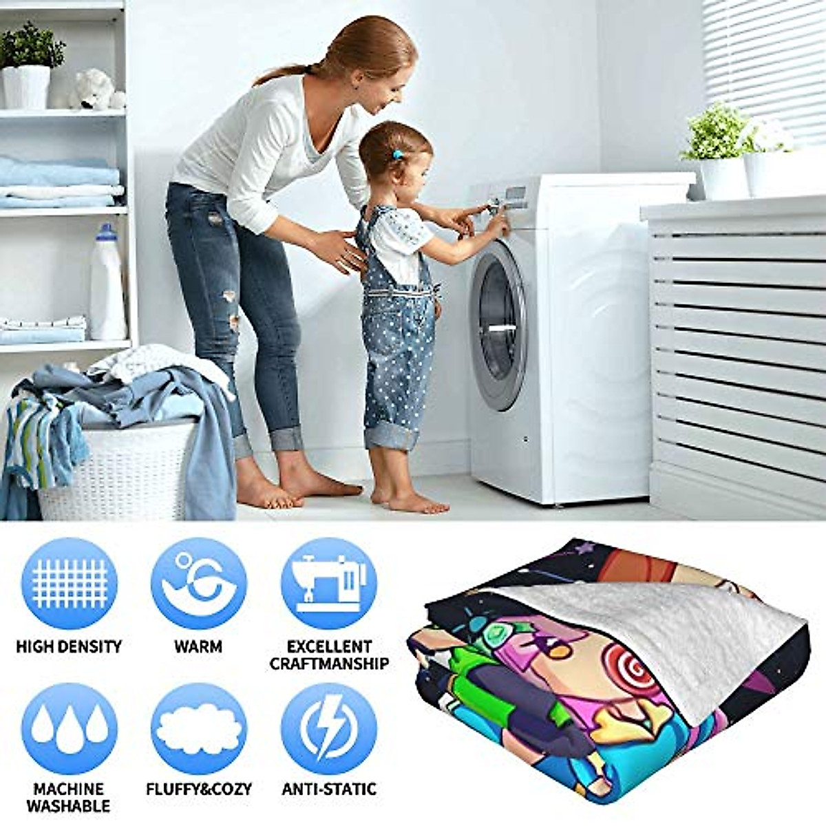 chengdouyixinhongyeshangmaoyouxiangongsi Its-Funneh The-Krew Blankets Super Soft Warm Throw Blanket,Ultra-Soft Micro Fleece Blanket, Warm, Lightweight, Throw for Home Bed, Sofa & Dorm