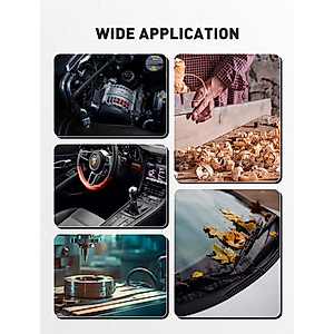 JASTIND Retro Red Air Blow Gun with Powerful Blast Air Nozzle, High Volume Air Blower Gun Kit w/4.9 Inch Steel Extension & 1/4" Quick Plug, Air Gun Air Compressor Attachments for Dust Clean