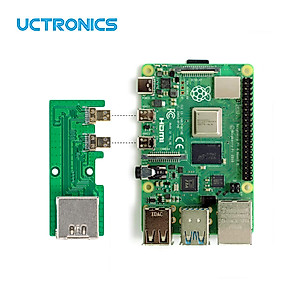 UCTRONICS 4 Pack Micro HDMI to HDMI Adapter Boards for Raspberry Pi 4 Model B