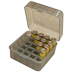 MTM Multi Gauge 25 Round Shotshell Box (Clear Smoke)