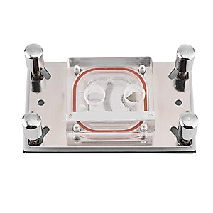 Bewinner PC Water Cooling Block,Computer CPU Water Cooling Block Waterblock Copper Base with Micro Channel,for AM2 / AM2+ / AM3 / AM3+ / AM4 / FM2+ CPU,Processed with Anti-Oxidization Technology