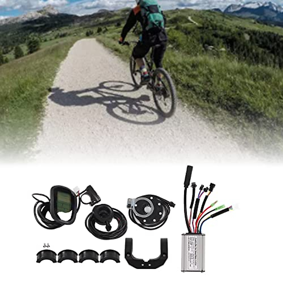 Rosvola 36V/48V Brushless Motor Controller, Waterproof Connector 250W Electric Bike Controller Kit Ordinary Wave Low Level for Lithium Battery Modification