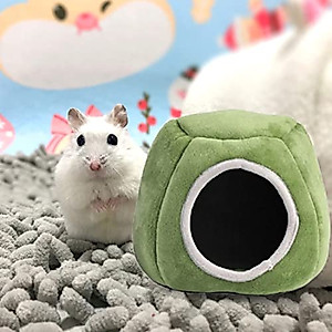 Guinea Pig Bed Hamster House Bed Hamster Beds Small Pet House Pet Winter House Hedgehog Hideout Winter Warm Hamster Nest Washable Small Animal House