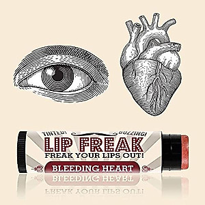 Doctor Lip Bang's BUZZING Lip Balm | Lip Freak| 100% All Natural | Cruelty Free | Tinted | Bleeding Heart