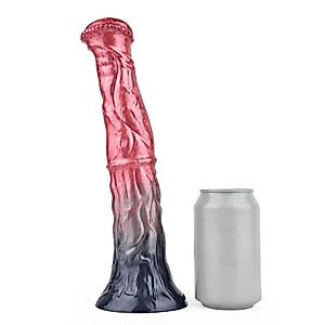 Realistic Dildo 12 Inch Liquid Silicone Dildo with Strong Suction Cup, Colourful Dildo Anal Plug Fake Penis Adult Sex Toy for Women