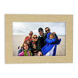 Pack of 25 Acid Free 10x15 Mats Bevel Cut for 8.5x11 Photos - Fresh Linen Canvas Precut Matboards With Backing Boards and Clear Photo Mat Bags For Pictures, Photos, Framing - 4-ply Thickness