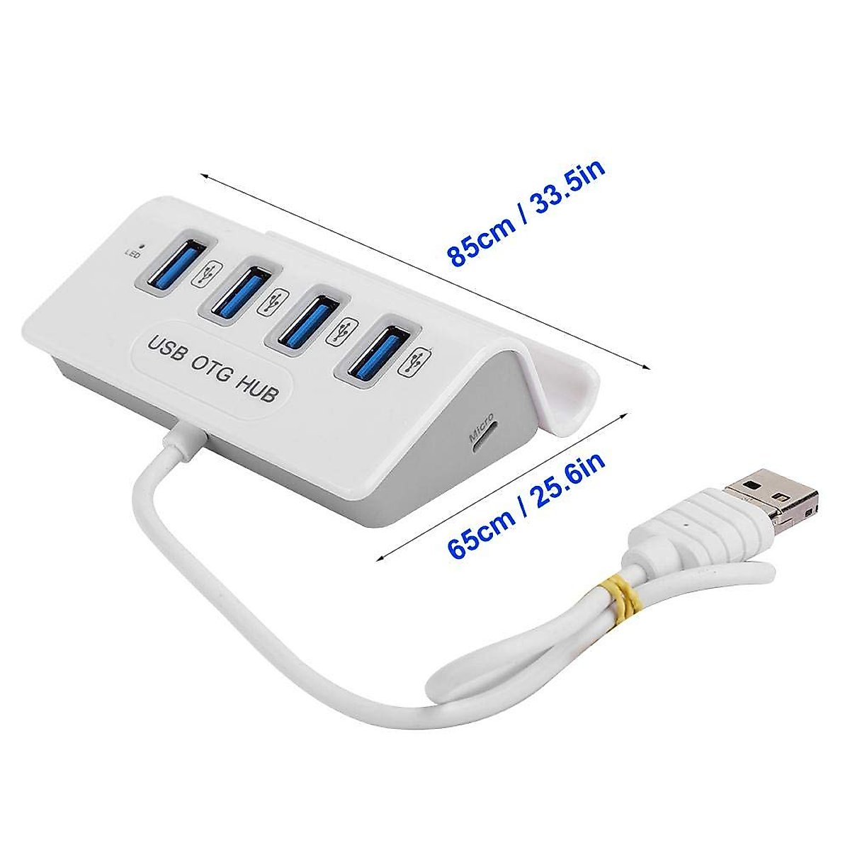 USB Splitter, Docking Station, Stable 480Mbps Practical 4-in-1 Plug and Play for Computer Desktop