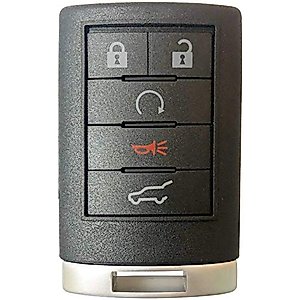 BexKeyless Replacement Remote Car Key Fob fits OUC6000066 315MHZ Cadillac 08-13 CTS/07-09 SRX/08-11 STS/06-11 DTS/Chevy 06-13 Impala/06-07 Monte Carlo/Buick 06-11 Lucerne