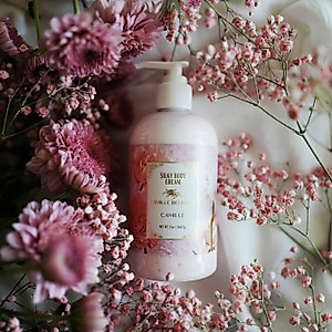 Camille Beckman Camille Scented Silky Body Cream, Daily Moisturizer for All Skin Types, Non-Greasy Vegan Formula to Nourish and Soften Hands and Body, 13 Ounce