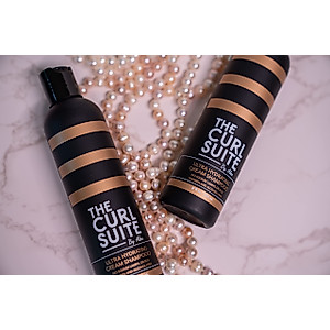 The Curl Suite Hydrating Shampoo for Curly Hair Infused with Special Extracts & Proteins Sulfate-Free Hydrating Shampoo Anti-Frizz Hydration Color Safe Shampoo for Dry & Dull Hair (8 OZ)
