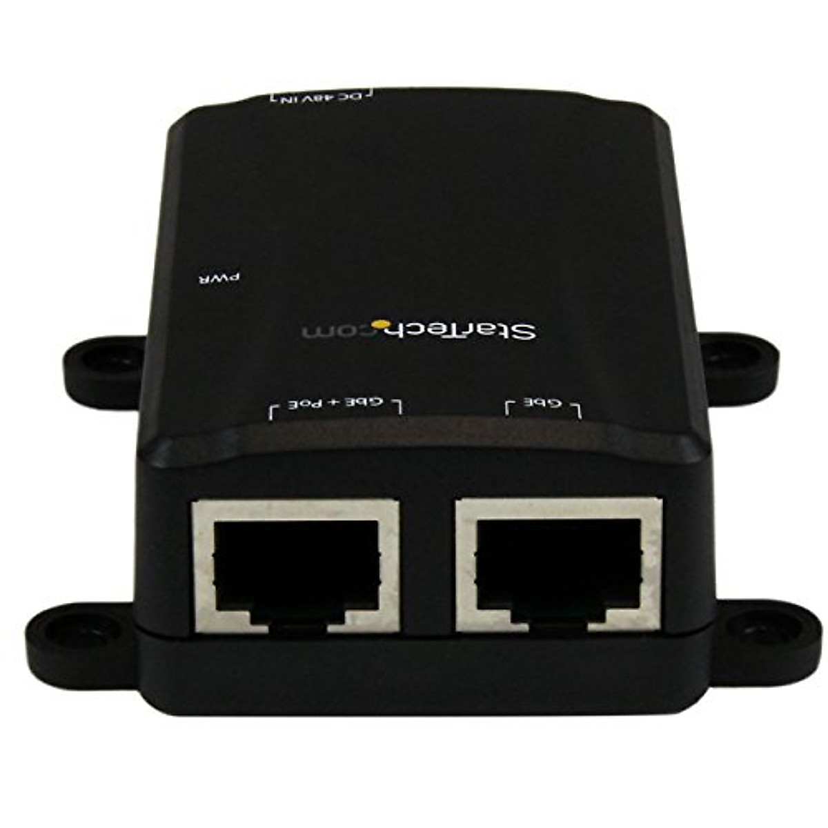 StarTech.com 1 Port Gigabit Midspan - PoE+ Injector - 802.3at and 802.3af - Wall-Mountable Power over Ethernet Injector Adapter , TAA (POEINJ1G)