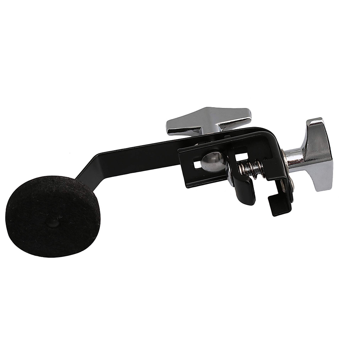 3 Pack Drum Damper Mute Silencer Clamp-on Tone Control Muffler for Vintage & Modern Snares Tom Accessories Black