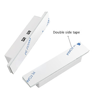 10 Sets Pack of Wired Surface Mounted Alarm Magnetic Contacts Door Window Reed Switch Sensor with Double Side Tape