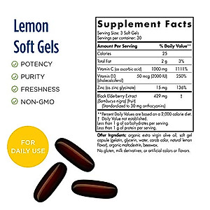 Nordic Naturals Nordic Immune Daily Defense - 90 Soft Gels - Vitamin C, Vitamin D3, Zinc & Elderberry Extract - Immune Support, Antioxidant - Non-GMO - 30 Servings