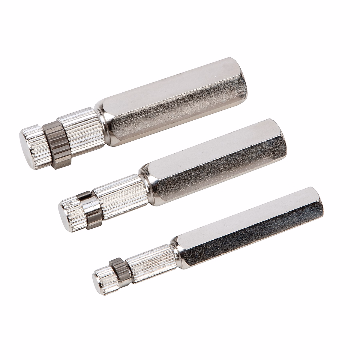 Performance Tool W83204 3 Piece Set, Hardened Steel Construction, Broken Pipe Extractor, Government-Compliant, 3/8-inch, ½-inch, and ¾-inch Pipe Capacities