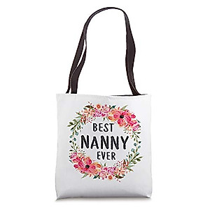 Best Nanny Ever Tote Bags Family Mom Grandma Gift for Women Tote Bag
