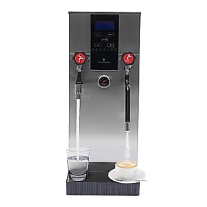 GOSHET Espresso Machine, 12L 4 in 1 2500W 4 Bar 360° Water Valve Professional Commercial Steam Water Boiling Machine Coffee Maker Foam Maker for Cappuccino, Latte, Coffee, Milk, Bubble Tea, Milk Tea