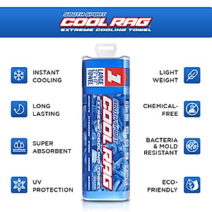 Cool RAG Extreme Cooling Towel for Heat Relief - PVA Cooling Towel for Workout, Gym, Running and for Other Outdoor Sports - Cooling Rag for Neck - Cool Towel for Quick Cooling