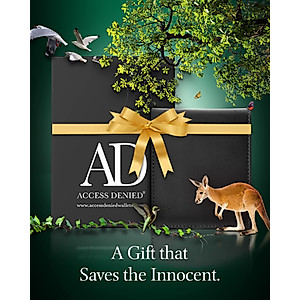 Access Denied Vegan Leather Bifold Wallets For Men - Cruelty Free Non Leather Mens Wallet With ID Window RFID Gifts For Him