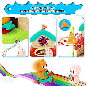 Musical Toys for Toddlers 1-3 with Music Sound Light Gift for 1 Year Old Girls Boys Toys Age 2 Preschool Learning Developmental Toys for Toddlers 1-3 Educational Infant Baby Toys 6 9 12 18 Month